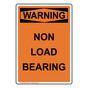 Vertical Non Load Bearing Sign - OSHA WARNING