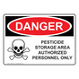 Danger Sign - Pesticide Storage Area Sign - OSHA