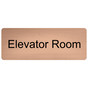 Elevator Room Engraved Sign EGRE-303-BLKonCSHW Wayfinding Room Name