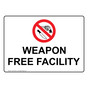 Weapons Restricted Sign - Weapon Free Facility