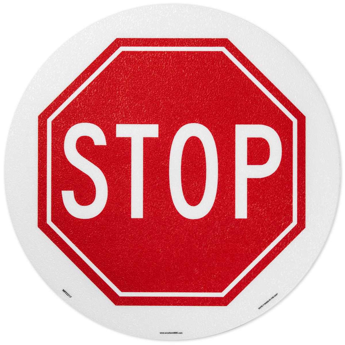 STOP Floor Sign For Warehouse Traffic Control - Non-Slip