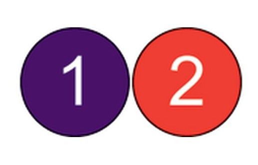 1 inch Number Circles - 5S Product