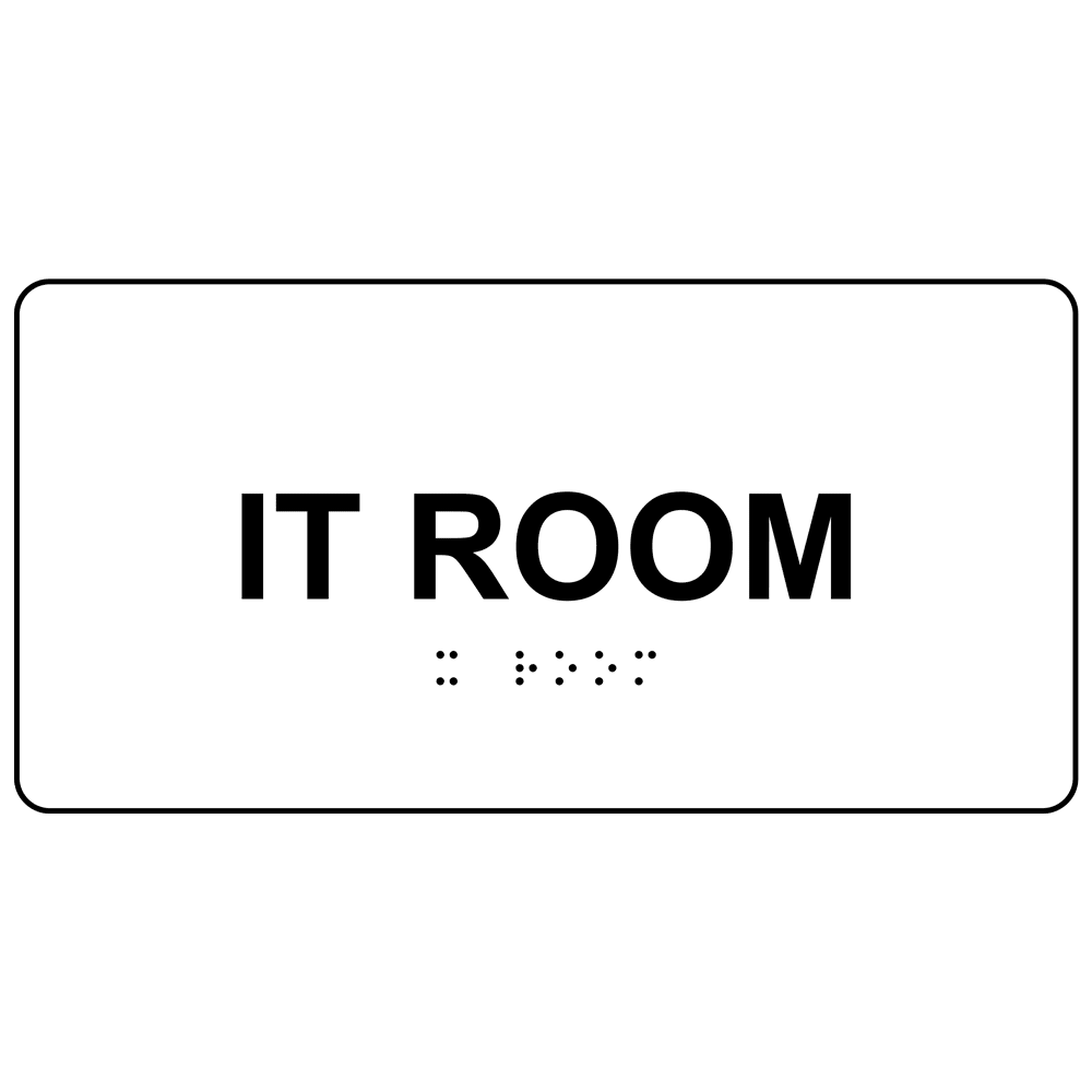 ADA IT Room Braille Sign RSME-379_BLKonWHT