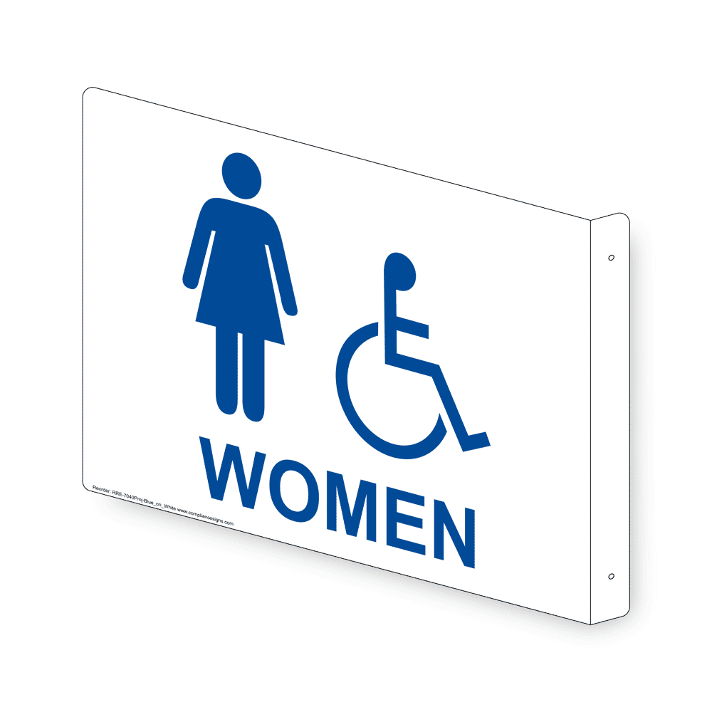 Women Blue on White Sign With Symbol RRE-7040Proj-BLUonWHT Womens / Girls