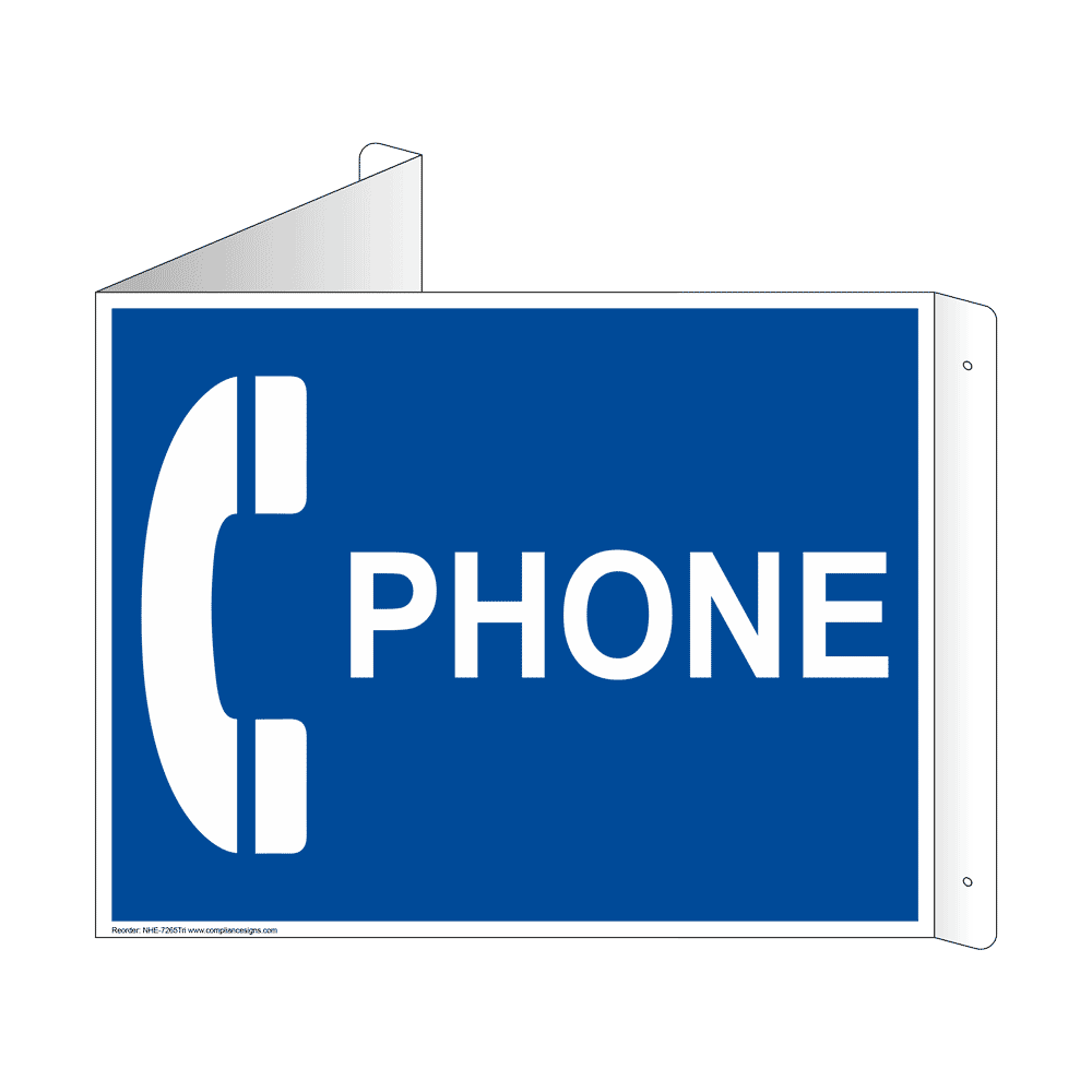 Phone Sign NHE-7265Tri Dining / Hospitality / Retail