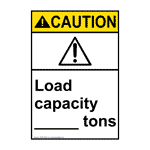 Industrial Notices - Maximum Load Capacity Signs and Labels