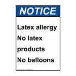 Medical - Latex Allergy Signs and Labels