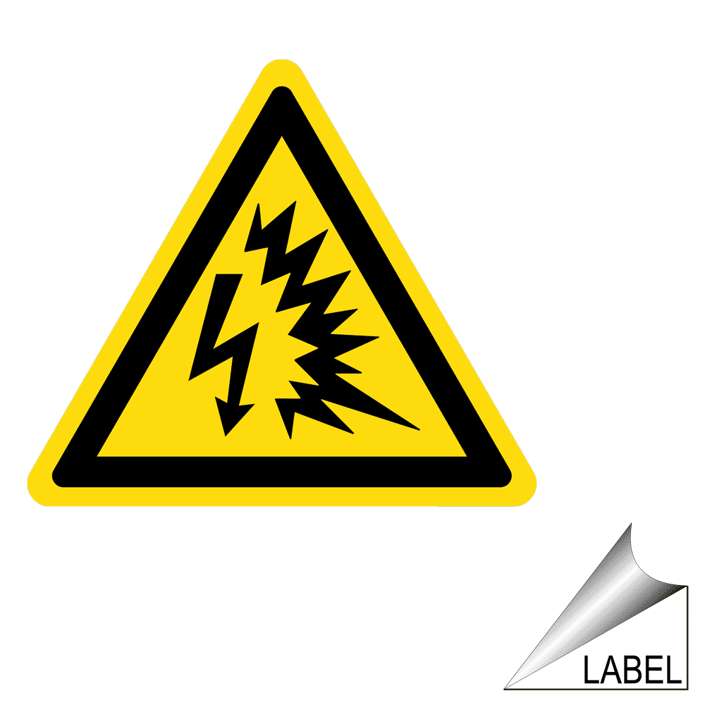 Arc Flash Pictogram Arc Flash Label / Sticker - Yellow Reflective
