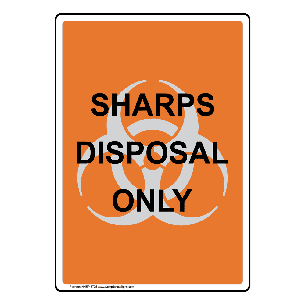 Sharps Disposal Label