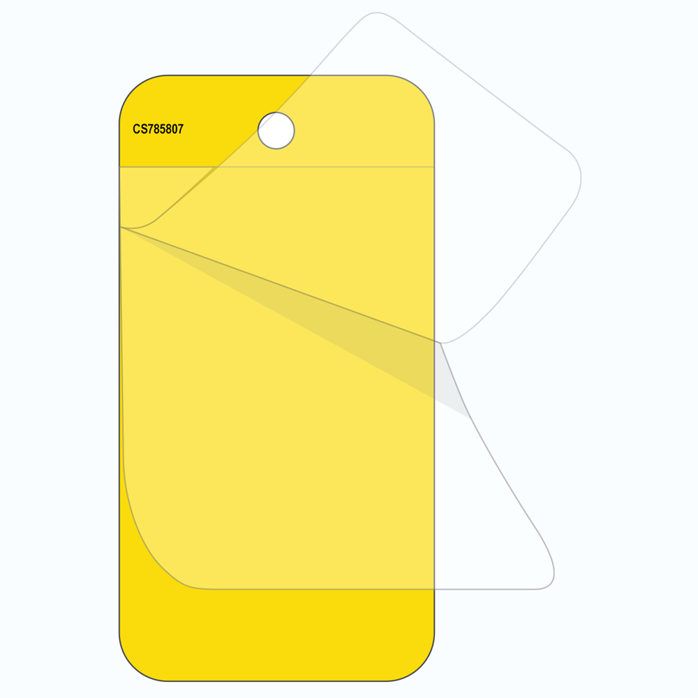 Everclear Flap Tag - Yellow - Blank Safety Tag - 2 Sizes