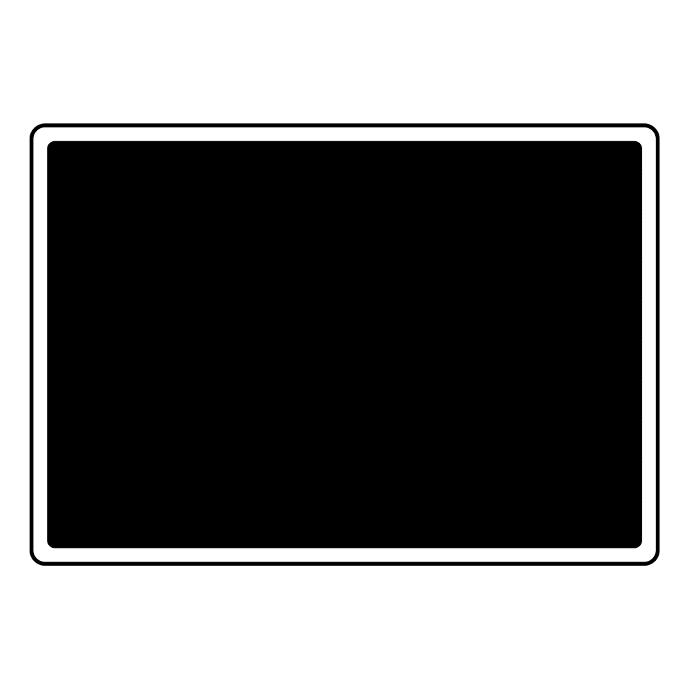 Black Blank Write-On Sign or Label - 6 Sizes