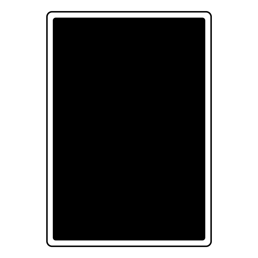 Blank Write-On Sign Facilities Vertical Sign - Black - 6 Sizes