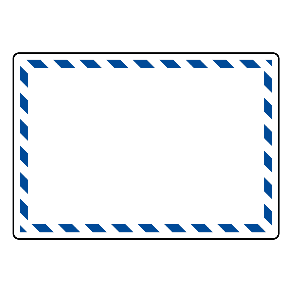 Blank Write-On Sign or Label - White - Made in USA