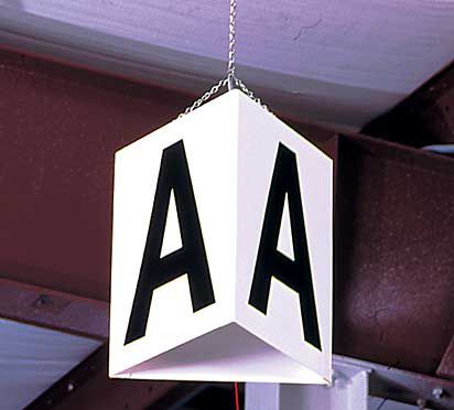 Blank 12 x 11 in. Triangular Hanging Sign - 5 Colors
