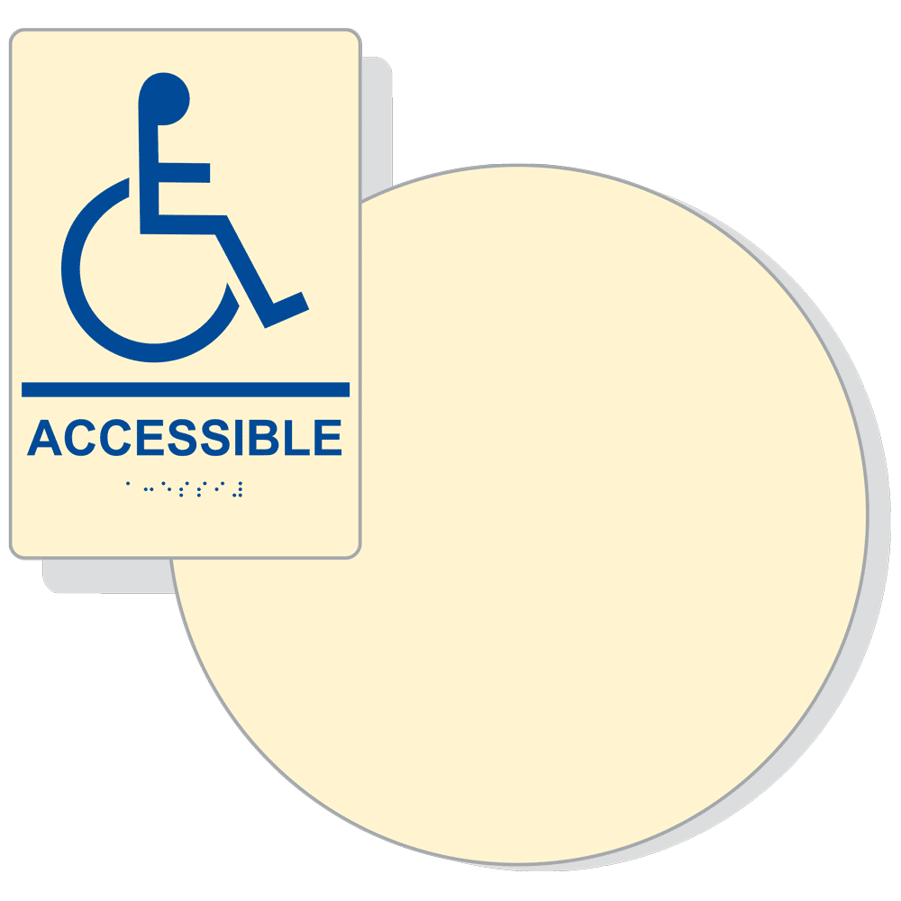 California Title 24 Accessible Braille Sign RRE-190-DC-T24_BLUonIvory