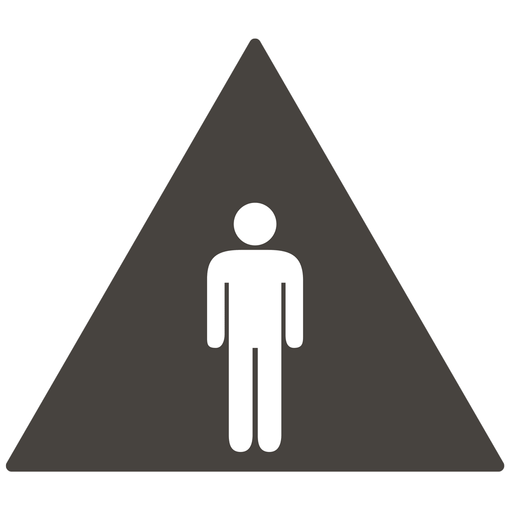 Men's Symbol Sign RR-145-DTS-WHTonCHGRY Mens / Boys