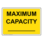 Industrial Notices - Maximum Load Capacity Signs and Labels