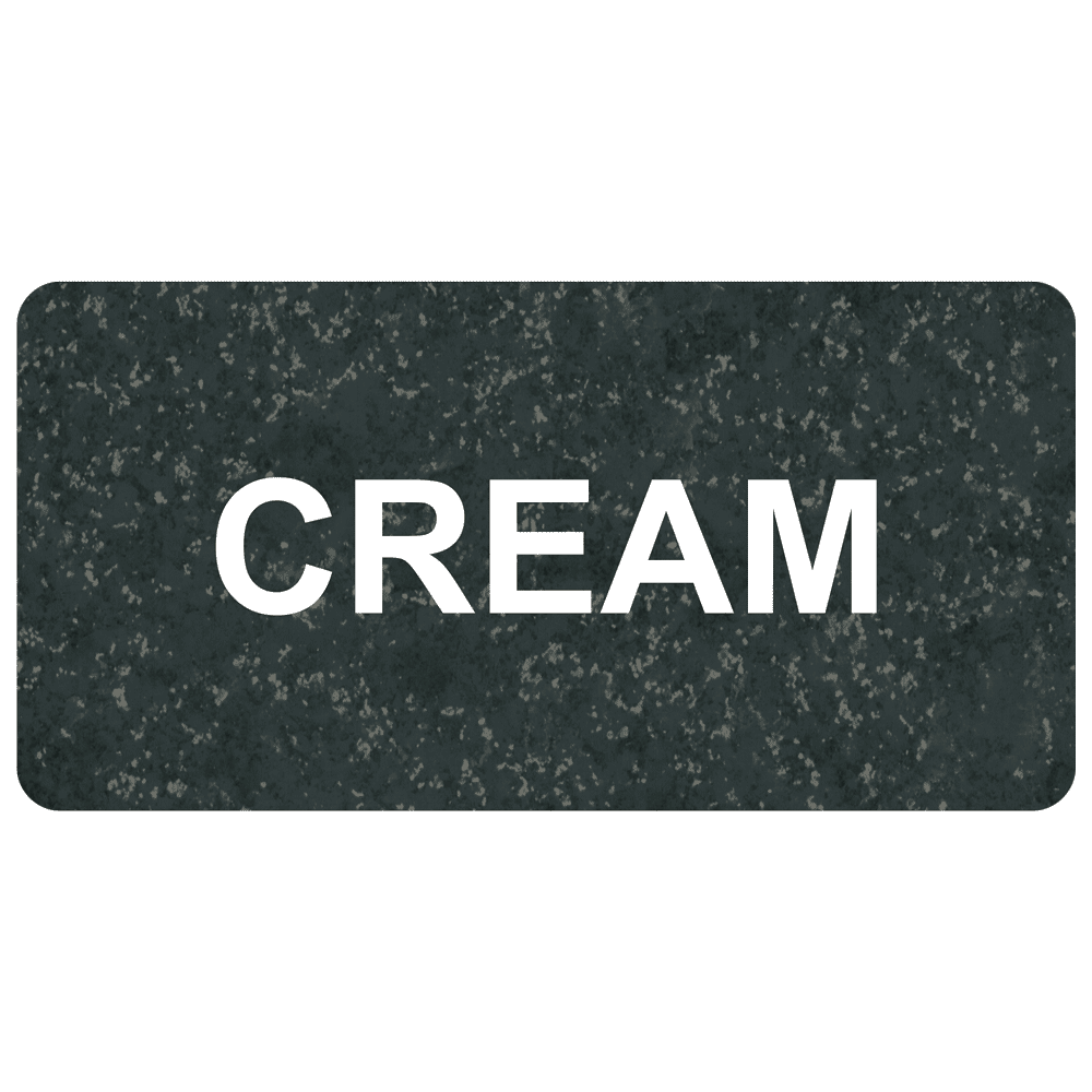Cream Engraved Sign EGRE-16823-WHTonCHMRBL Catering