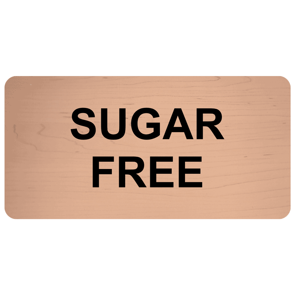 Sugar Free Engraved Sign EGRE-17356-BLKonCSHW Catering