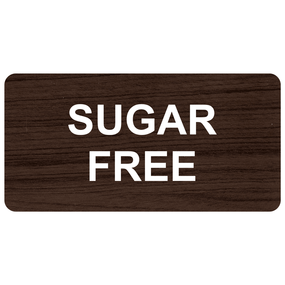Sugar Free Engraved Sign EGRE-17356-WHTonKNA Catering