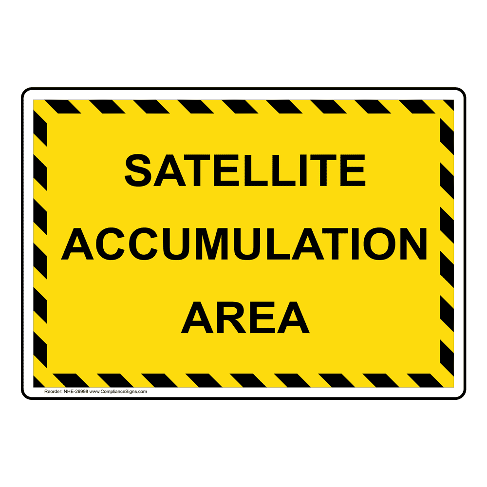 Hazmat Waste / Sewer / Sludge Sign - Satellite Accumulation Area