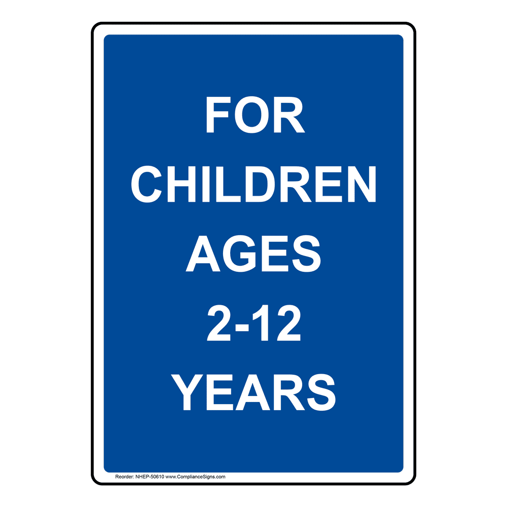 Portrait For Children Ages 2-12 Years Sign NHEP-50610