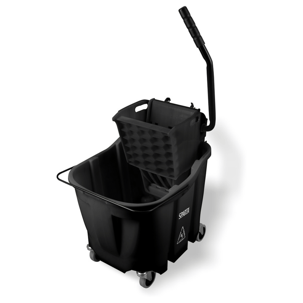 35 QT Mop Bucket with Side Press Wringer - 5S Products - 5S Supplies