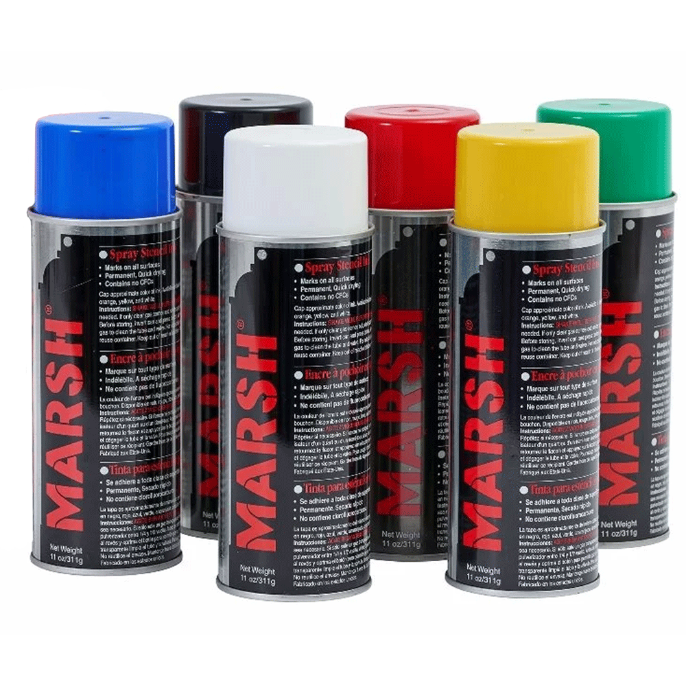 Spray Ink for Stencils in 6 Colors - Floor Marking Ink