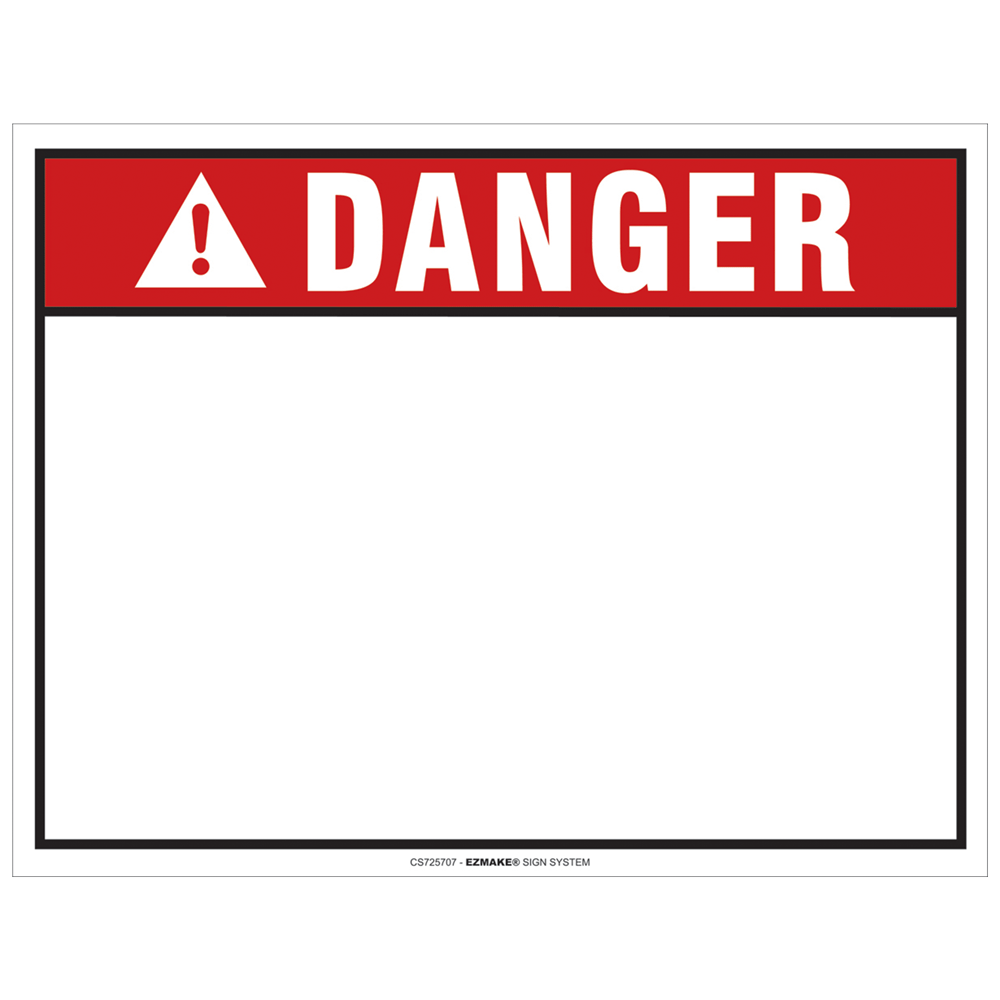 EZMake ANSI Danger Blank Label CS725707