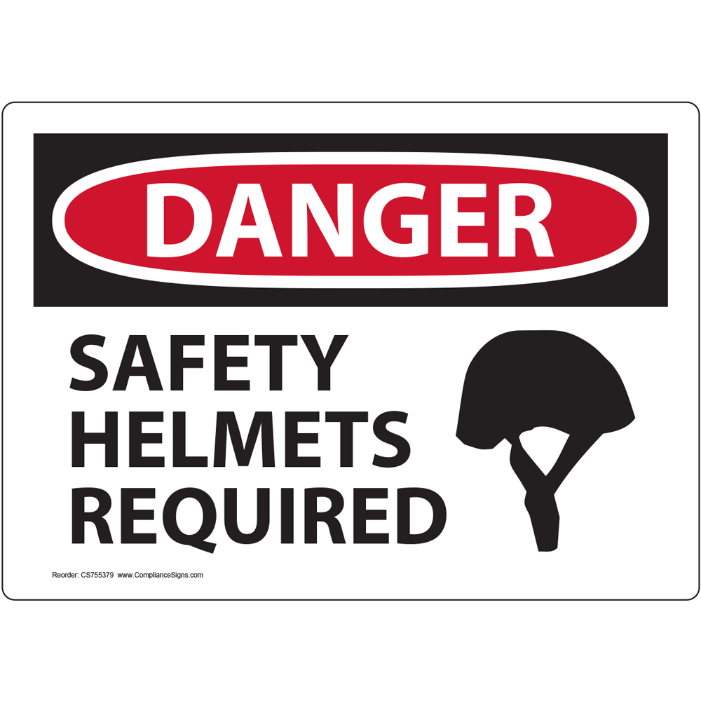 Safety Helmet Sign