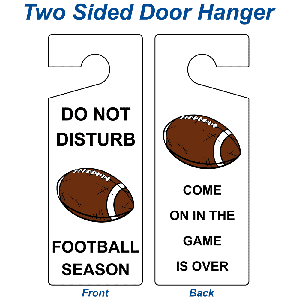 Vertical Sign - Do Not Disturb - Do Not Disturb Football Season Sign