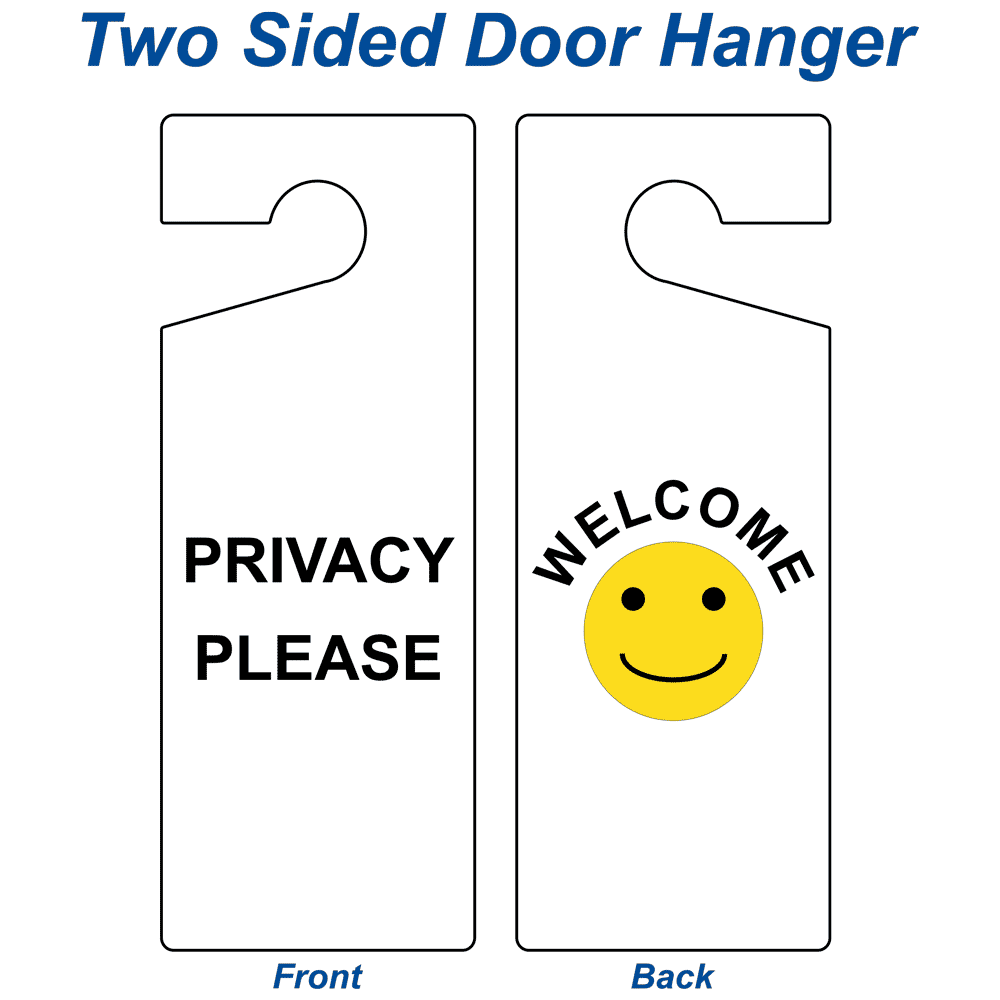 Vertical Sign - Housekeeping - Privacy Please - Welcome Sign