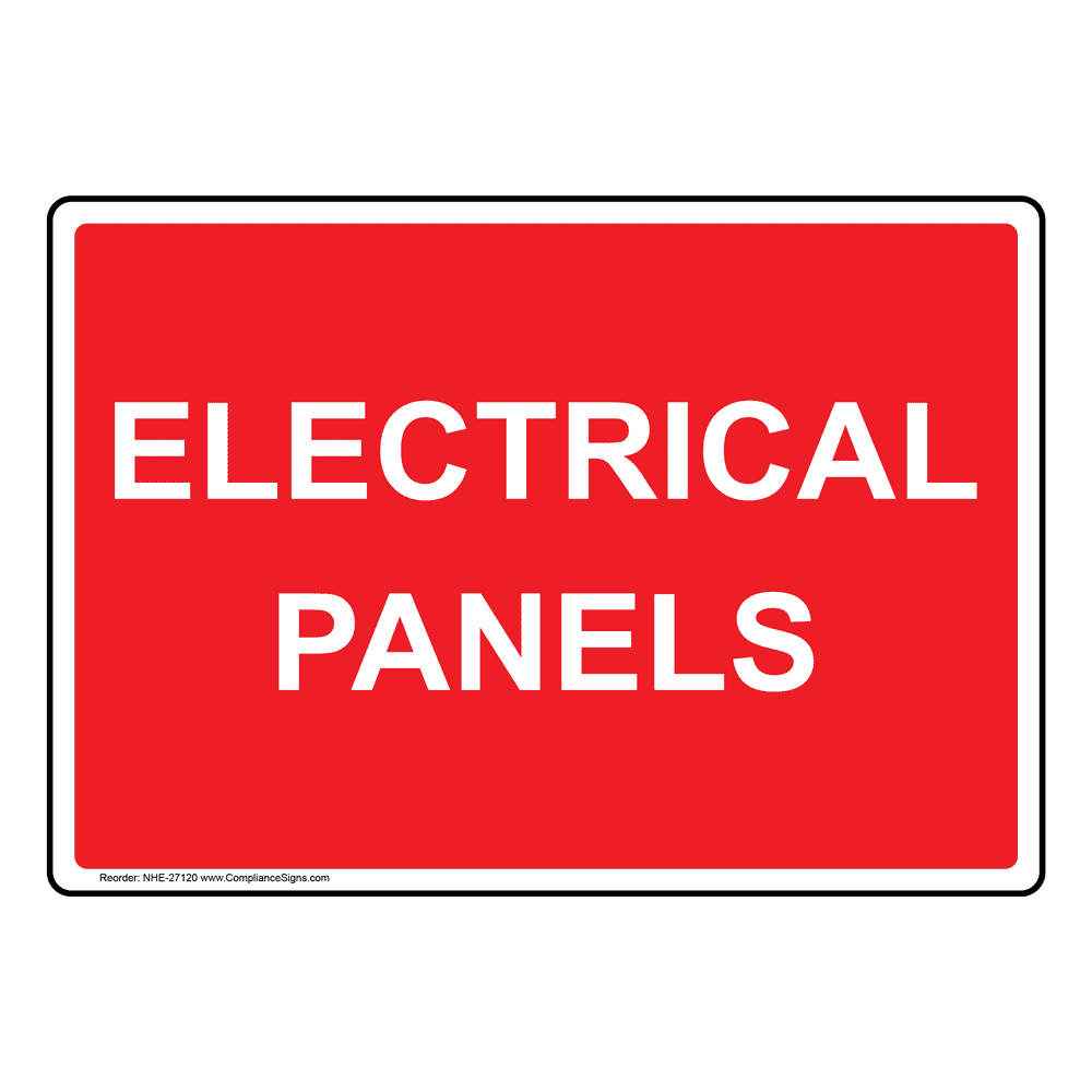 Electrical Panel Sign - Electrical Panels