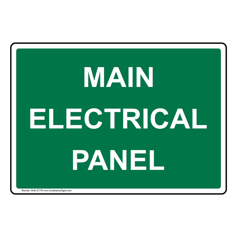 Electrical Panel Sign - Main Electrical Panel