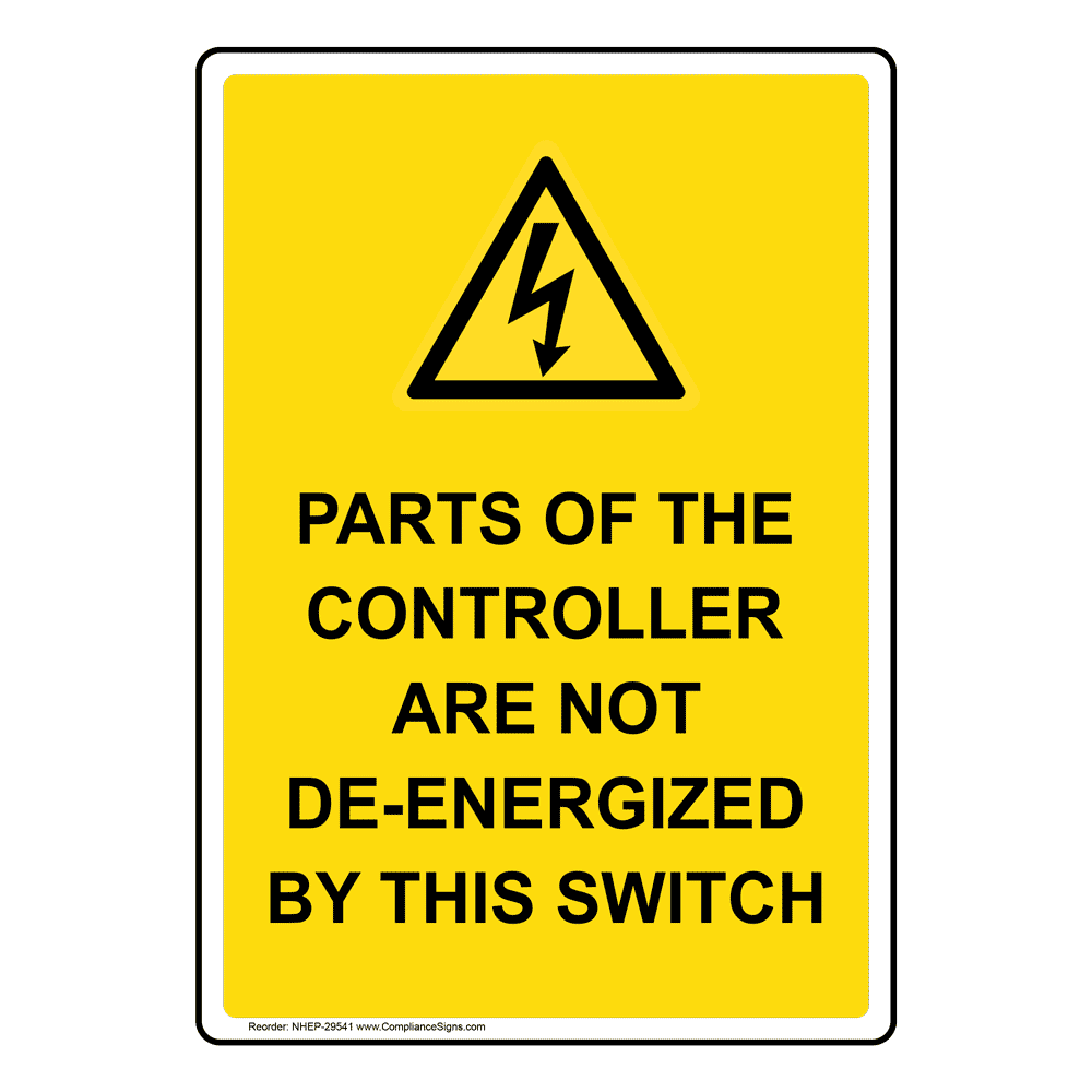 Vertical Sign - Shock Hazard - Parts Of The Controller