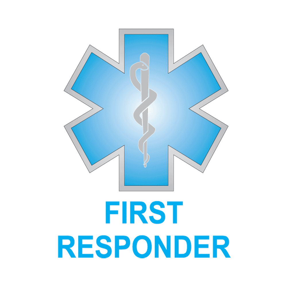 Emergency Medical Responder Hard Hat Decal Helmet Label