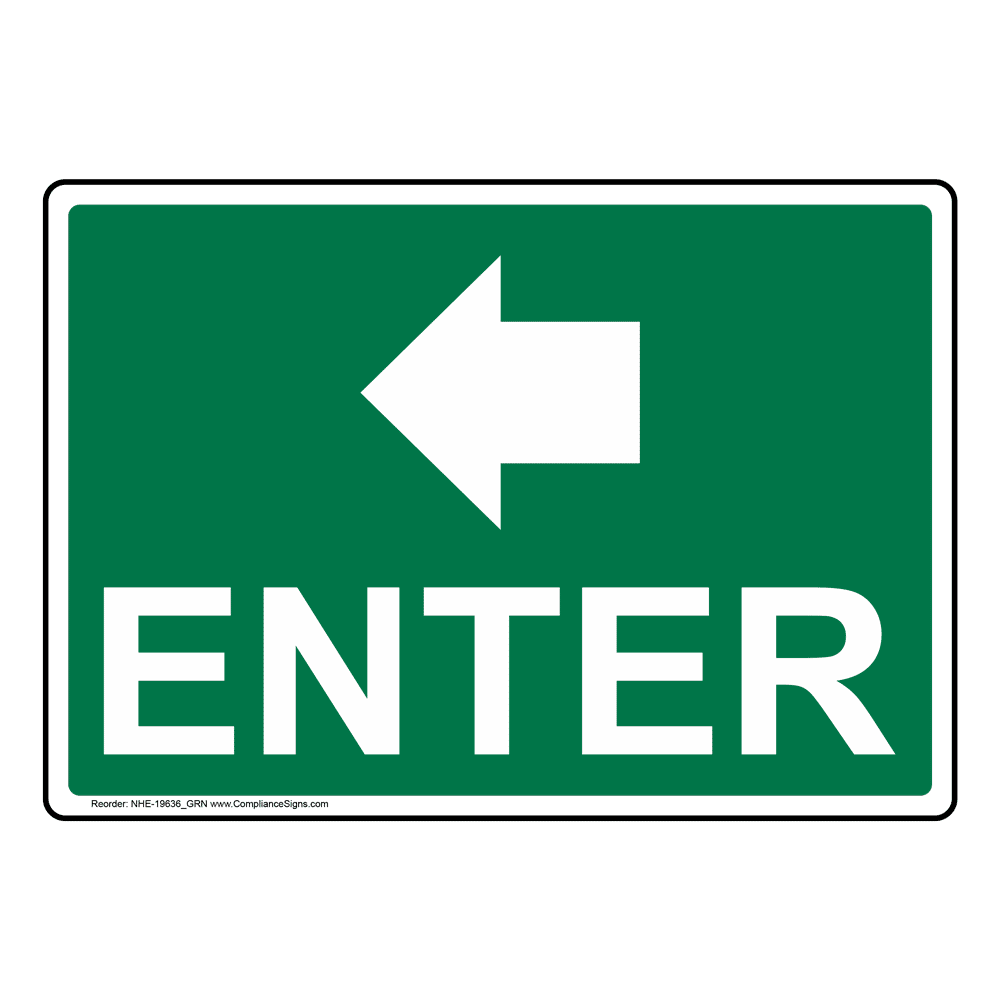 Enter Exit Enter Sign Enter With Left Arrow Enter Exit Enter Sign Enter With Left Arrow
