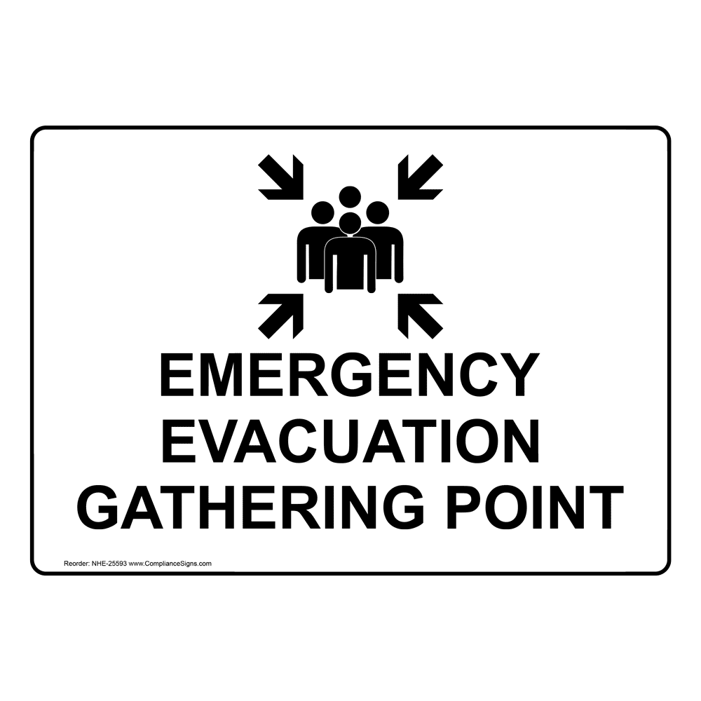 Muster Point Sign - Emergency Evacuation Gathering Point