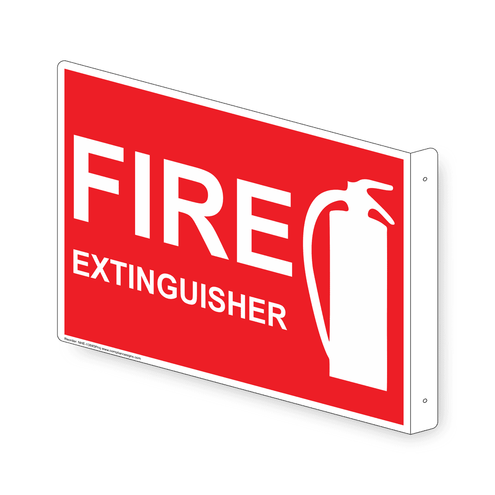 Fire Extinguisher Sign NHE-13845Proj Fire Safety / Equipment