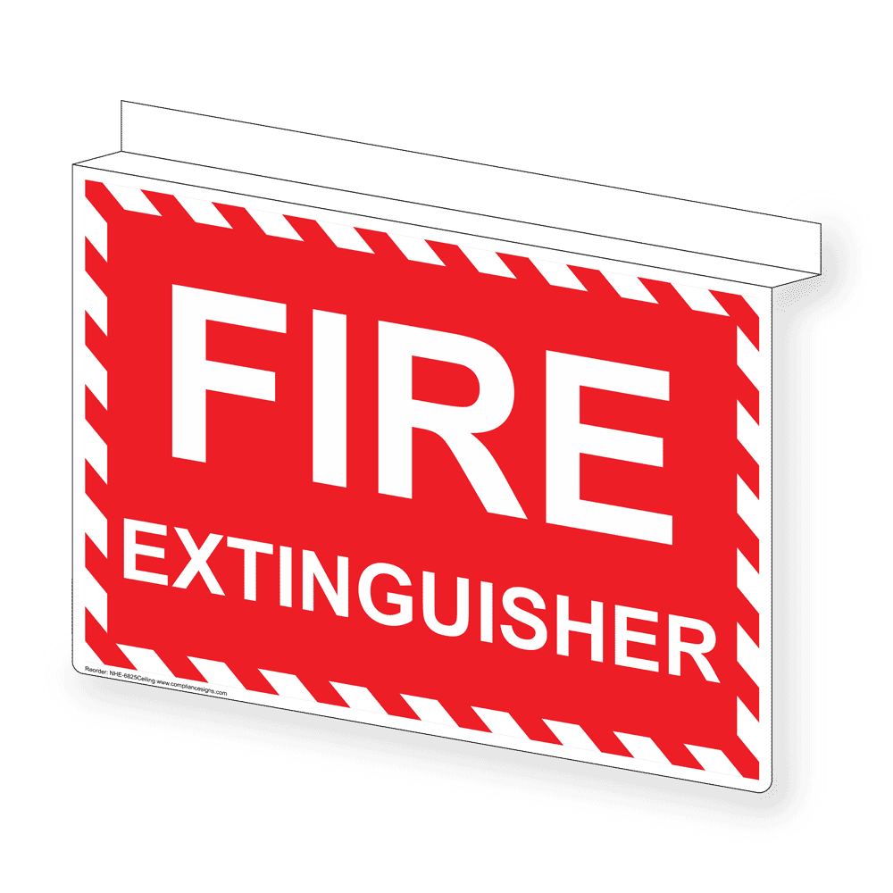 Fire Extinguisher Sign NHE-6825Ceiling Fire Safety / Equipment