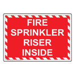 Fire/Emergency - Fire Sprinkler Signs and Labels