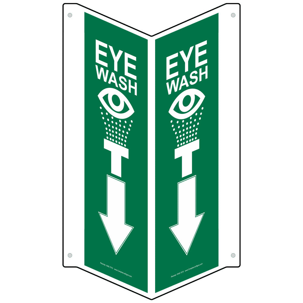 Eye Wash Sign NHE-7570Tri Emergency Response