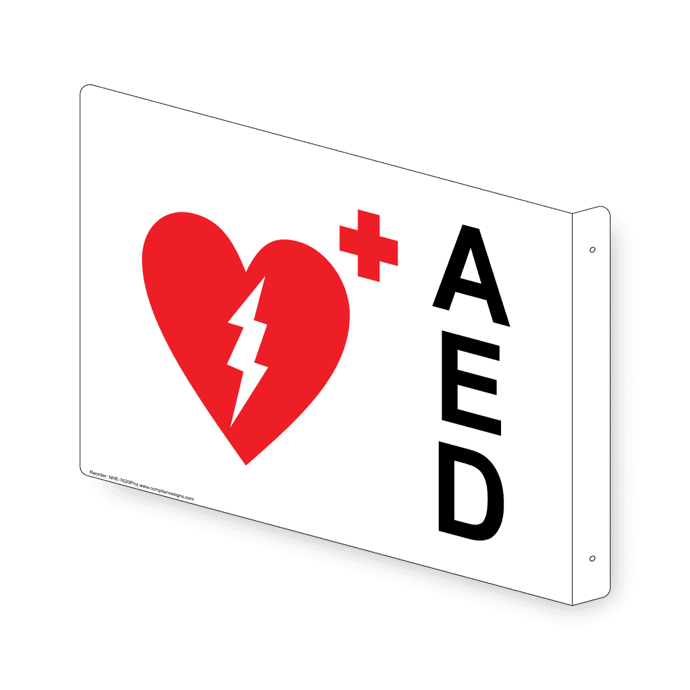 AED Sign NHE-7620Proj Emergency Response