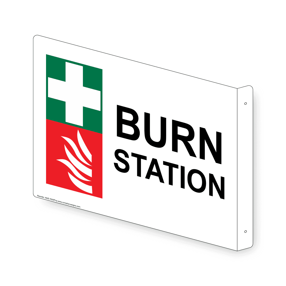 Burn Station Sign NHE-7625Proj Emergency Response
