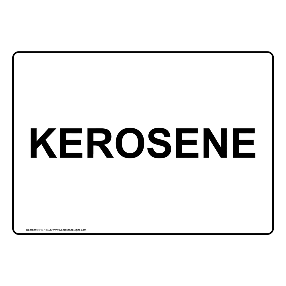 Hazmat Fuel Sign - Kerosene