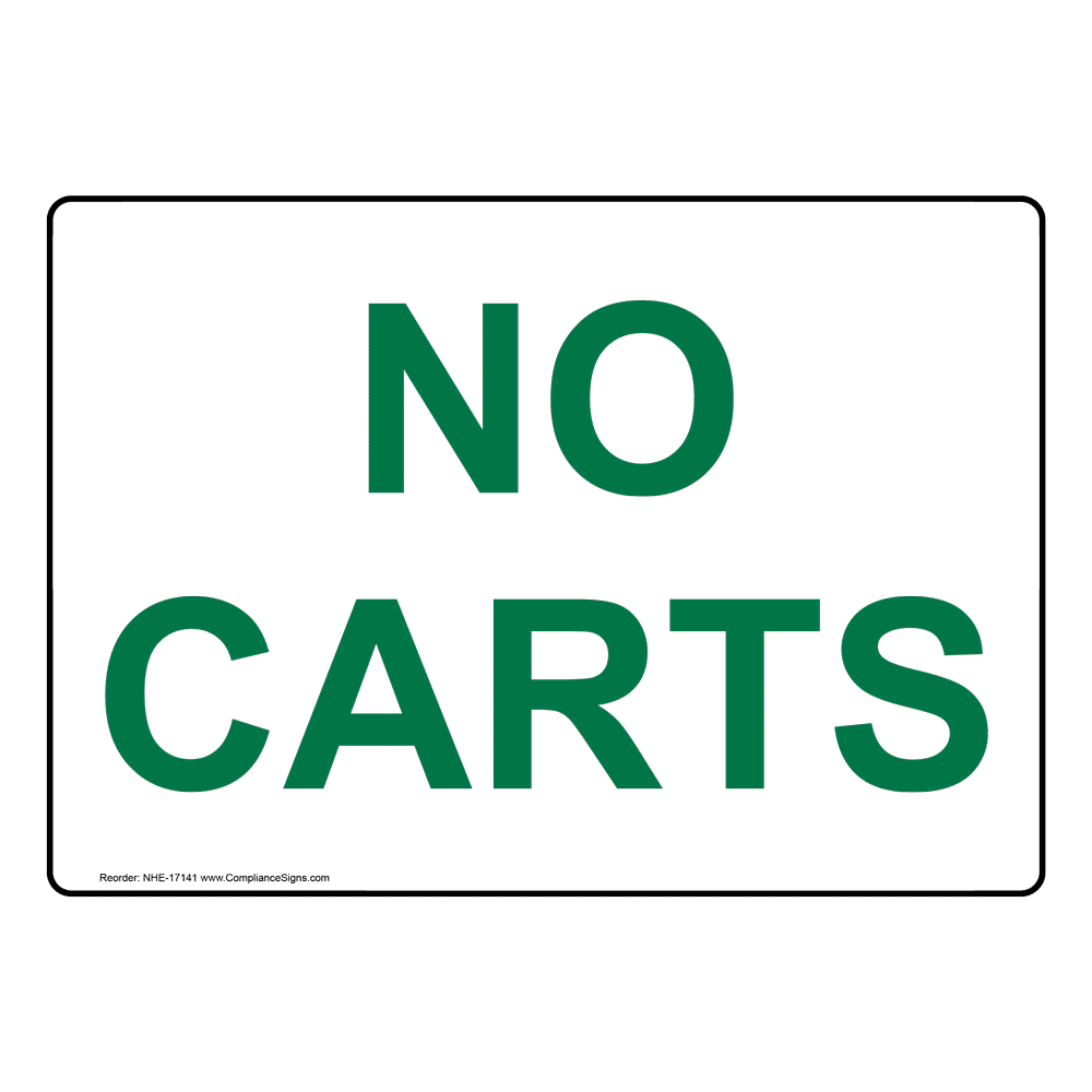 Recreation Golf Sign - No Carts