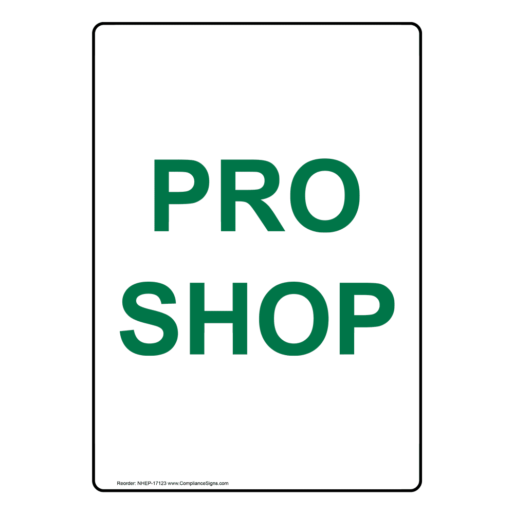 Vertical Sign - Golf - Pro Shop
