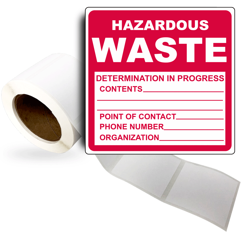 Hazardous Waste Label Hazardous Waste Labels, NON REGULATED WASTE