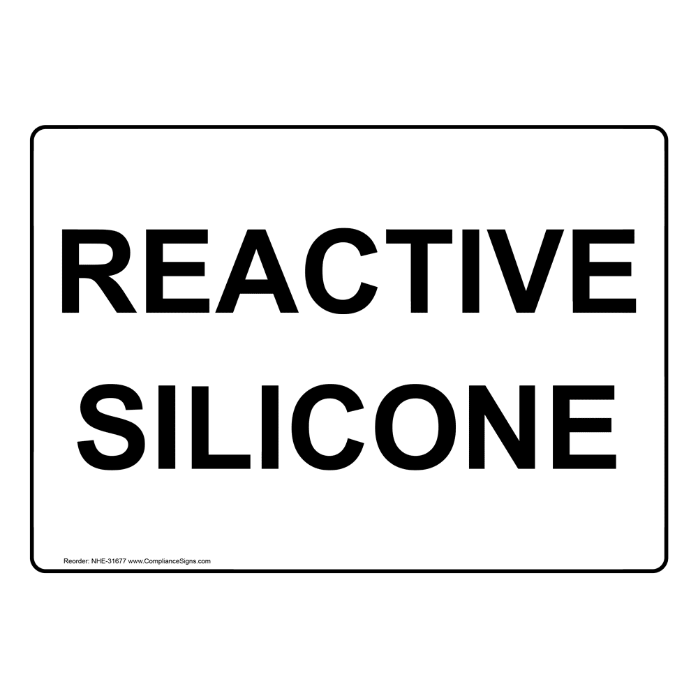 Hazmat Hazardous Material Sign - Reactive Silicone