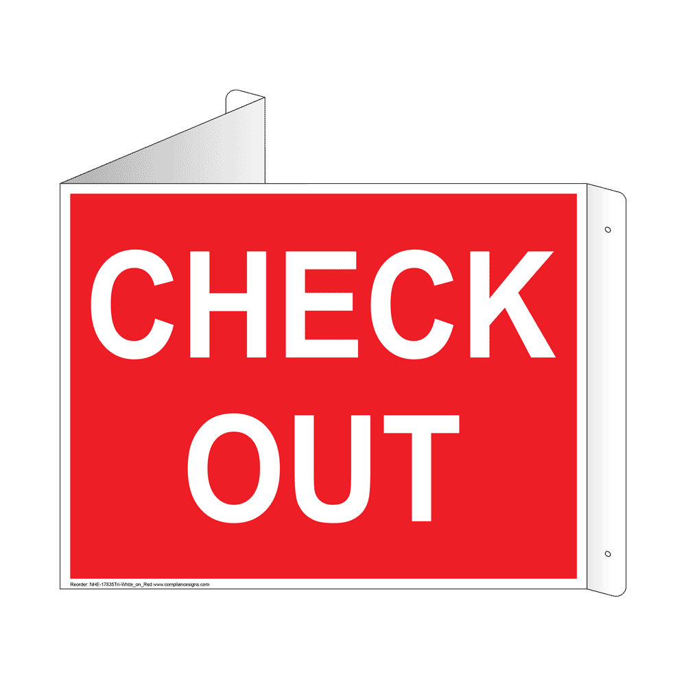 Check Out White on Red Sign NHE-17835Tri-WHTonRed Information